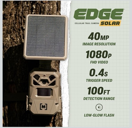 Moultrie Edge Cellular Trail Camera with HME Sol-Pack Solar Battery | eBay