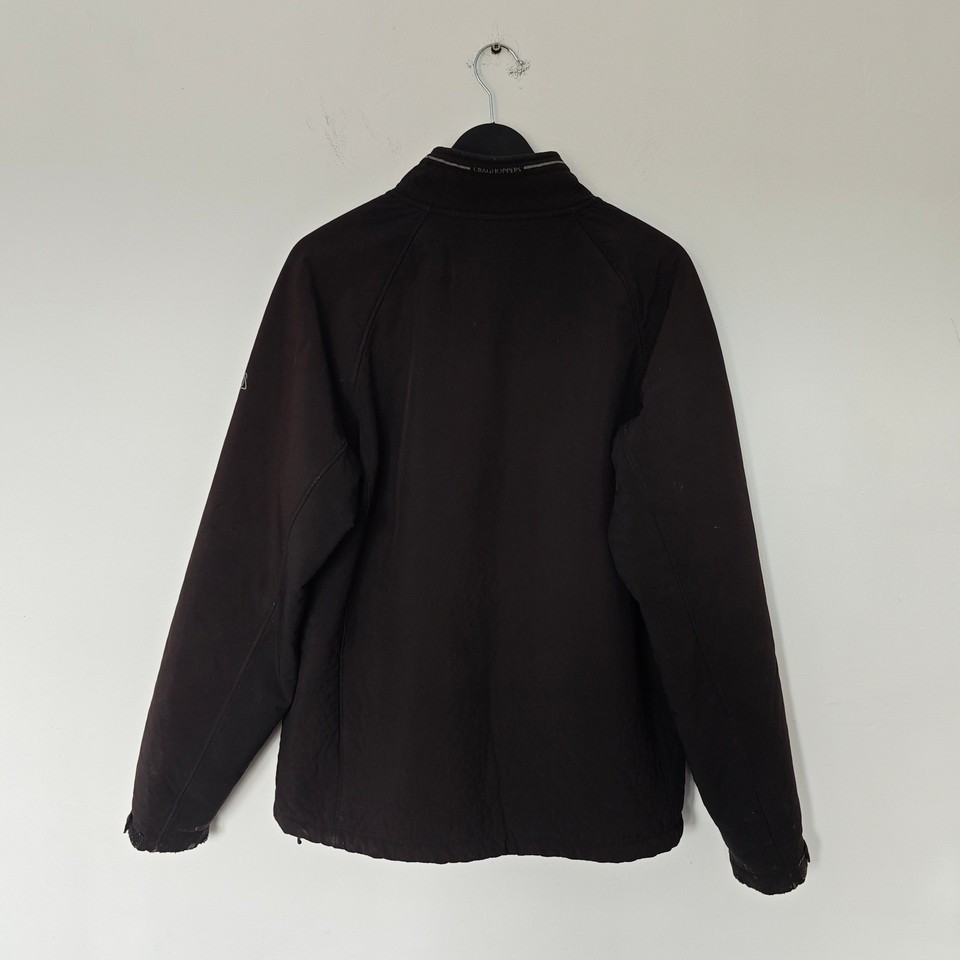 Craghoppers Hard Shell Fleece Jacket Black Mens Medium | eBay UK