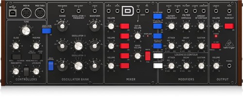 Behringer Analog Synthesizer Model D Classic Type 24Db Ladder Filter ...