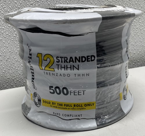 Southwire 3580863 500 ft. 12 Black Stranded CU Thin Wire | eBay