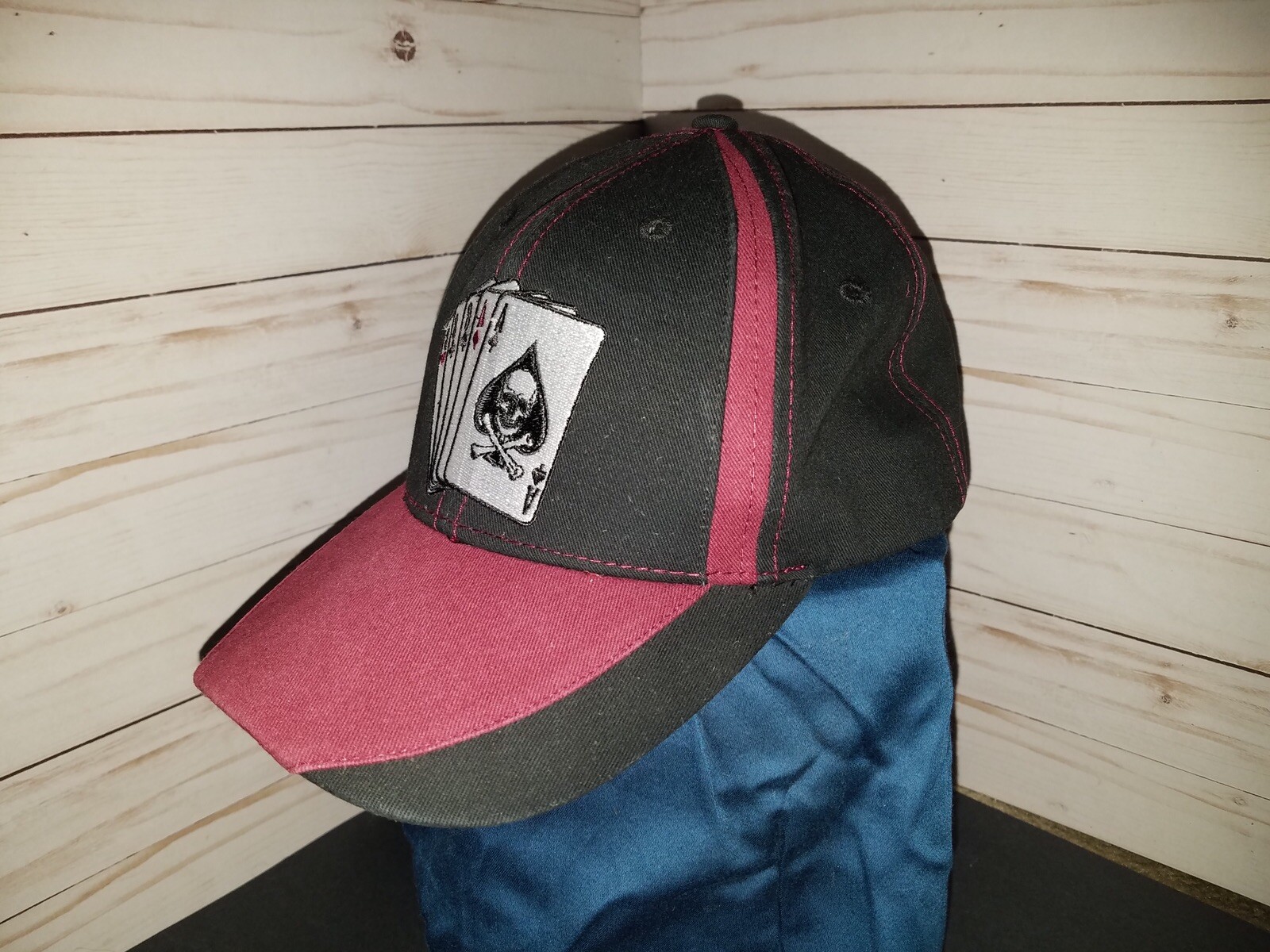 Poker Cards Game Embroidery Men Baseball Cap Strap Cl… - Gem