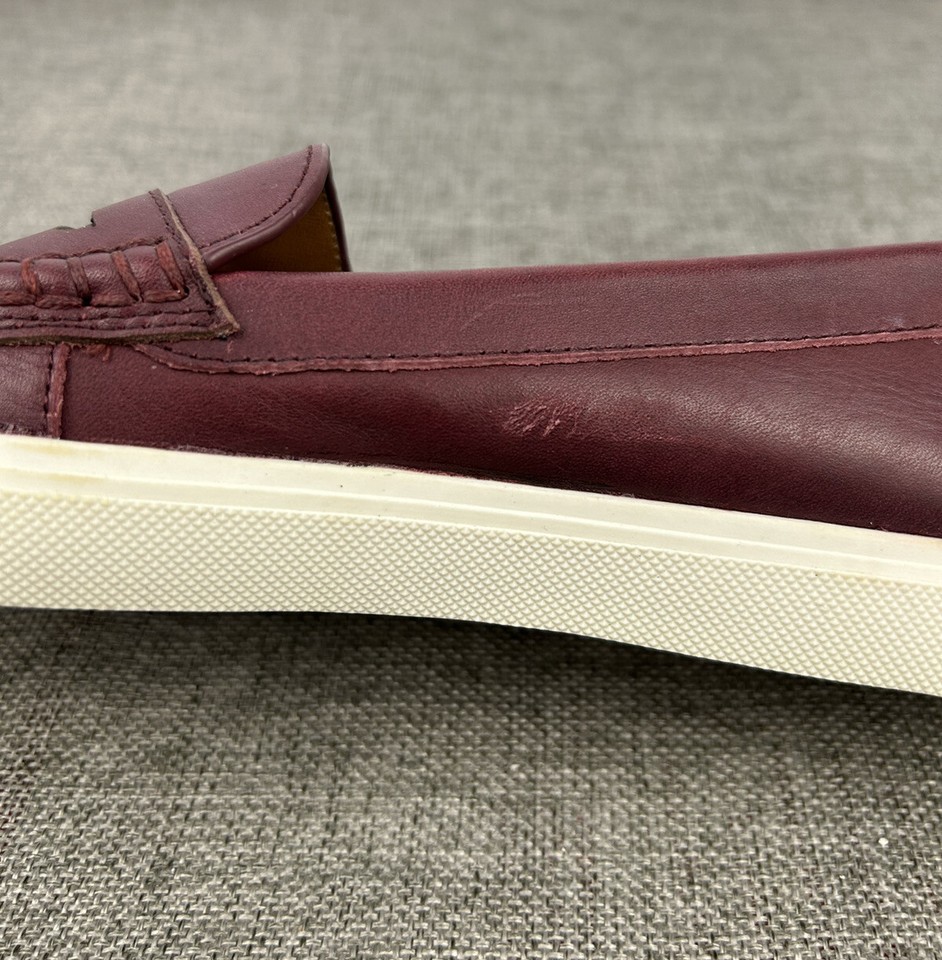 Bass Women’s Weejun Size 6.5M Weekend Penny Loafers Shoes Burgundy | eBay