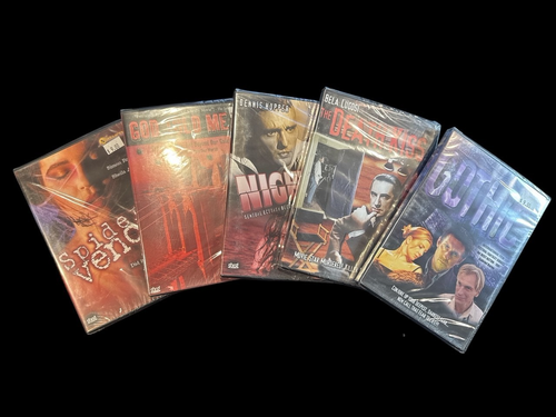 Lot of 5 Brand new DVD discs MOVIES HORROR OBSCURE Films sealed VINTAGE ...