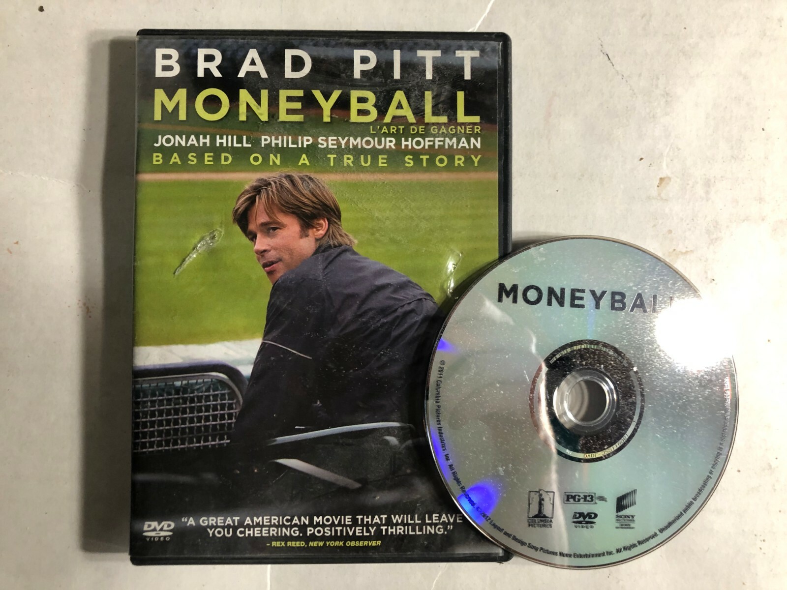 Moneyball (DVD, 2012) Brad Pitt, Jonah Hill, Philip Seymour Hoffman ...