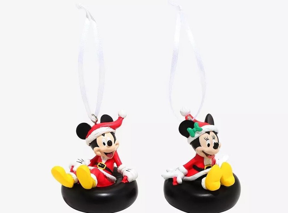 Hallmark Disney Mickey Mouse & Minnie Mouse Christmas Tubing Ornament ...