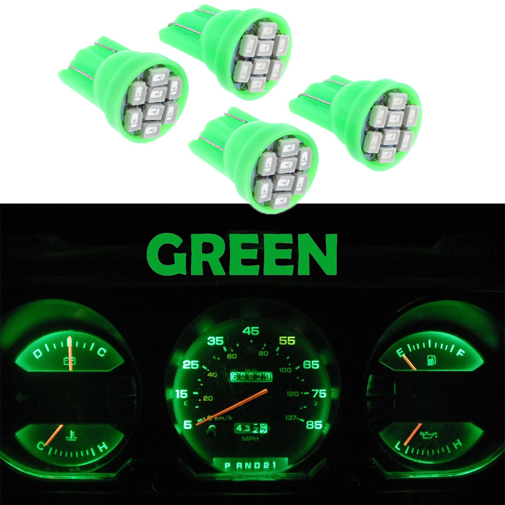 Gauge Cluster LED Dashboard Bulbs Kit Green For Dodge 81-89 D100 - D350 ...