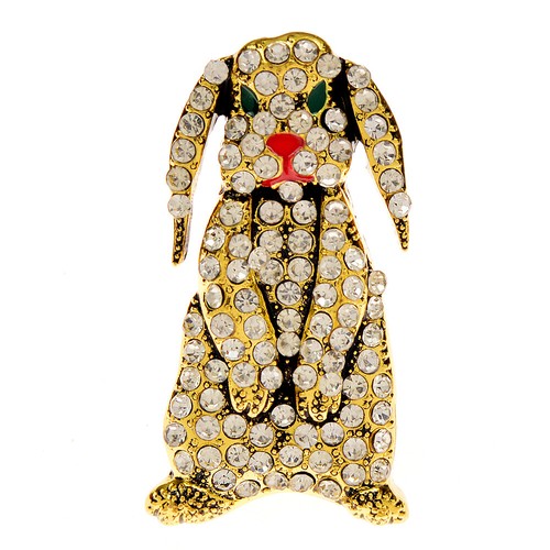 Rhinestone Rabbit Brooch Chinese Zodiac Pin Vintage Animal Jewelry | eBay