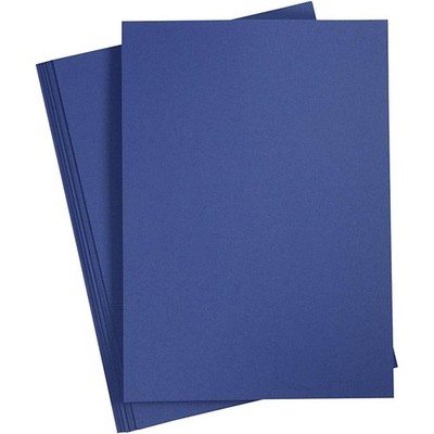 Coloured Cardboard A4 210 x 297 mm 180 g Midnight Blue 20 Sheets | eBay