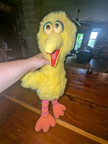 Vintage 1986 Talking Pull String BIG BIRD Plush Sesame Street By ...