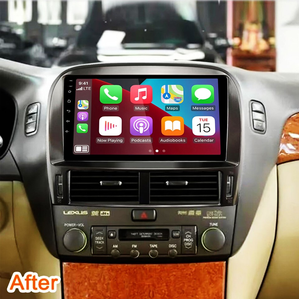 FOR LEXUS LS430 XF30 LS 430 2000-2006 GPS CARPLAY FM STEREO ANDROID 13 ...