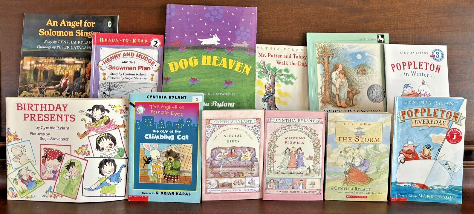 Kids Books Lot 12 CYNTHIA RYLANT Cobble Lighthouse Poppleton Dog Heaven ...