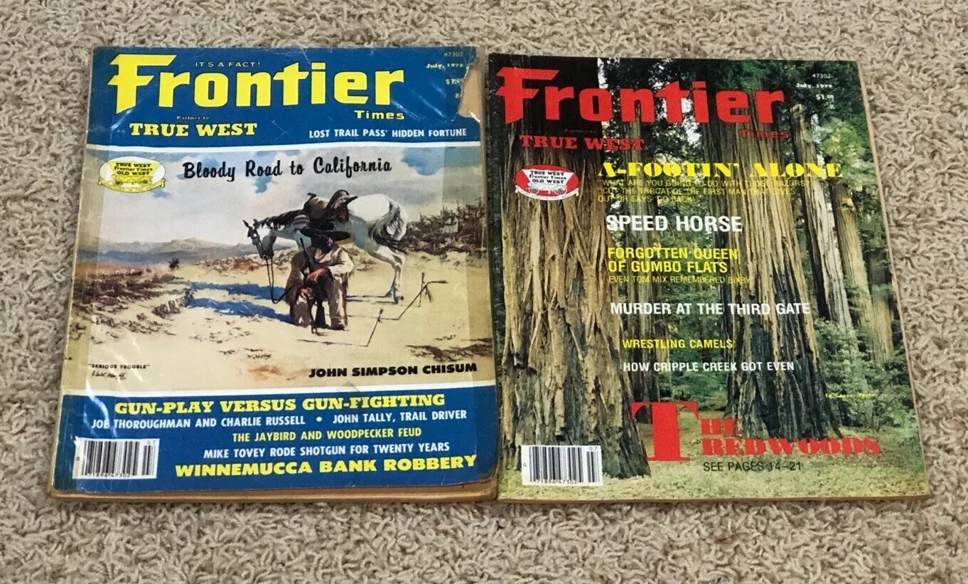 Vintage Lot Of 7 Frontier Times Magazine 1979-1985 Western | eBay