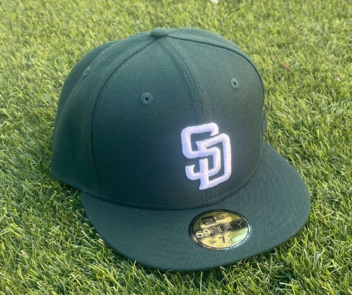 San Diego Padres Fitted Hat Dark Green/ White SD | eBay