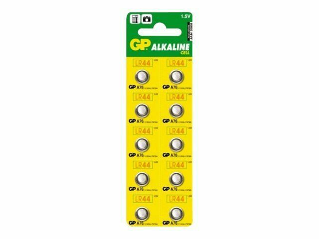GP Alkaline Cell 1.5v A76 Batteries Lr44 V13ga A76-2c10 for sale online ...