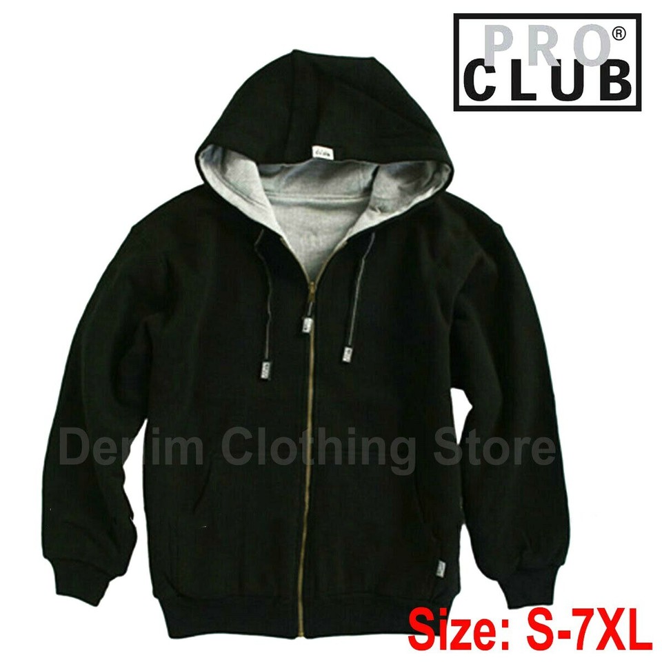 Pro Club Reversible Full Zip Up Heavyweight Thick Jacket Sweatshirts ...