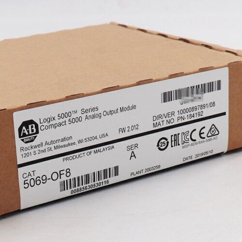 Allen-Bradley 5069-OF8 /5069OF8 Compact 5000 Analog Output Module ...