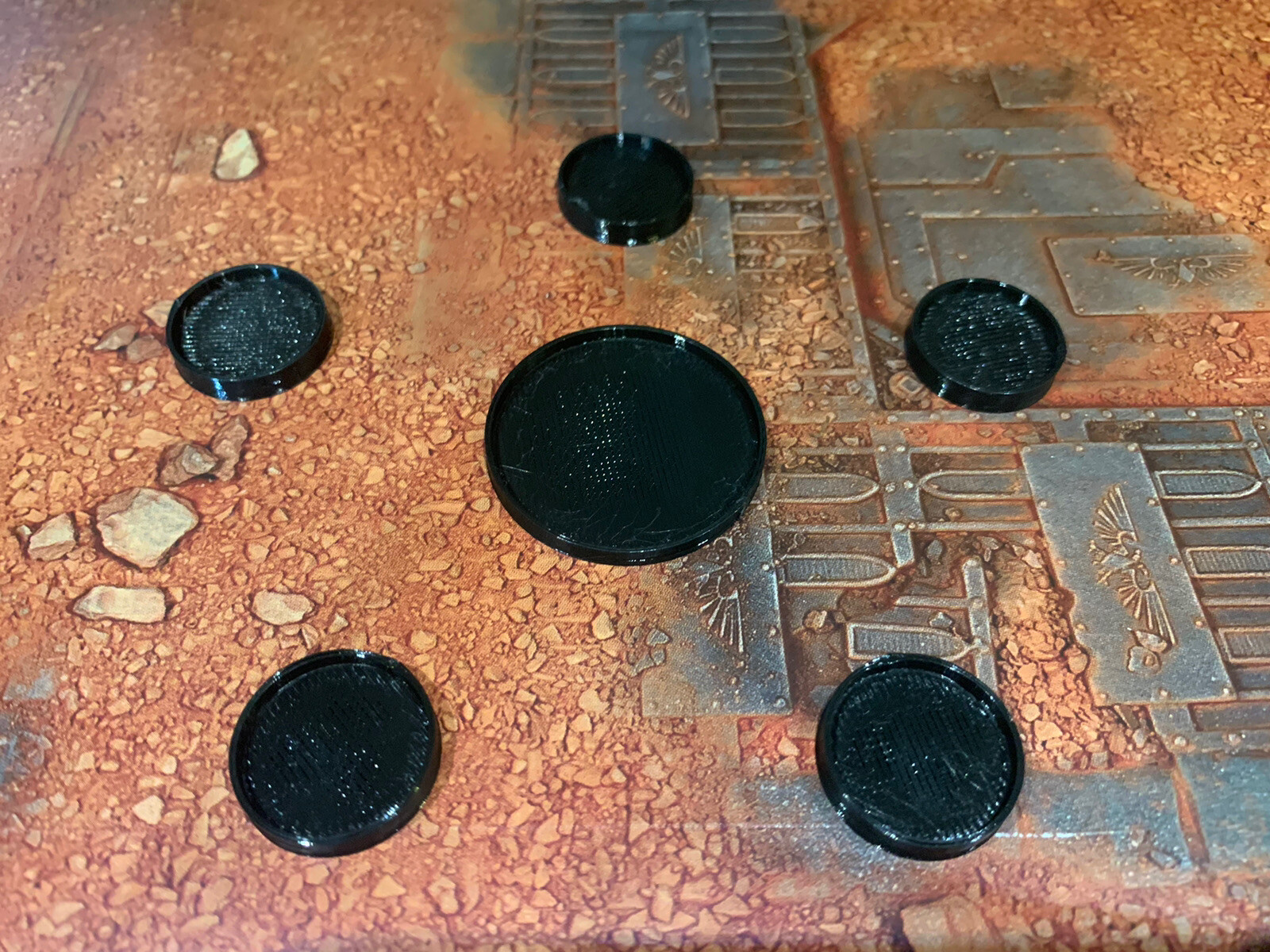 Warhammer 30k Legions Imperialis 61 Order & Ojective Token Caps | eBay