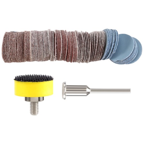 100Pcs 25Mm 1 Inch Sander Disc Sanding Disk 100-3000 Grit With ...