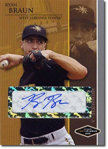 2005 RYAN BRAUN Rookie SILVER Autograph Mint Auto RC #/100 | eBay
