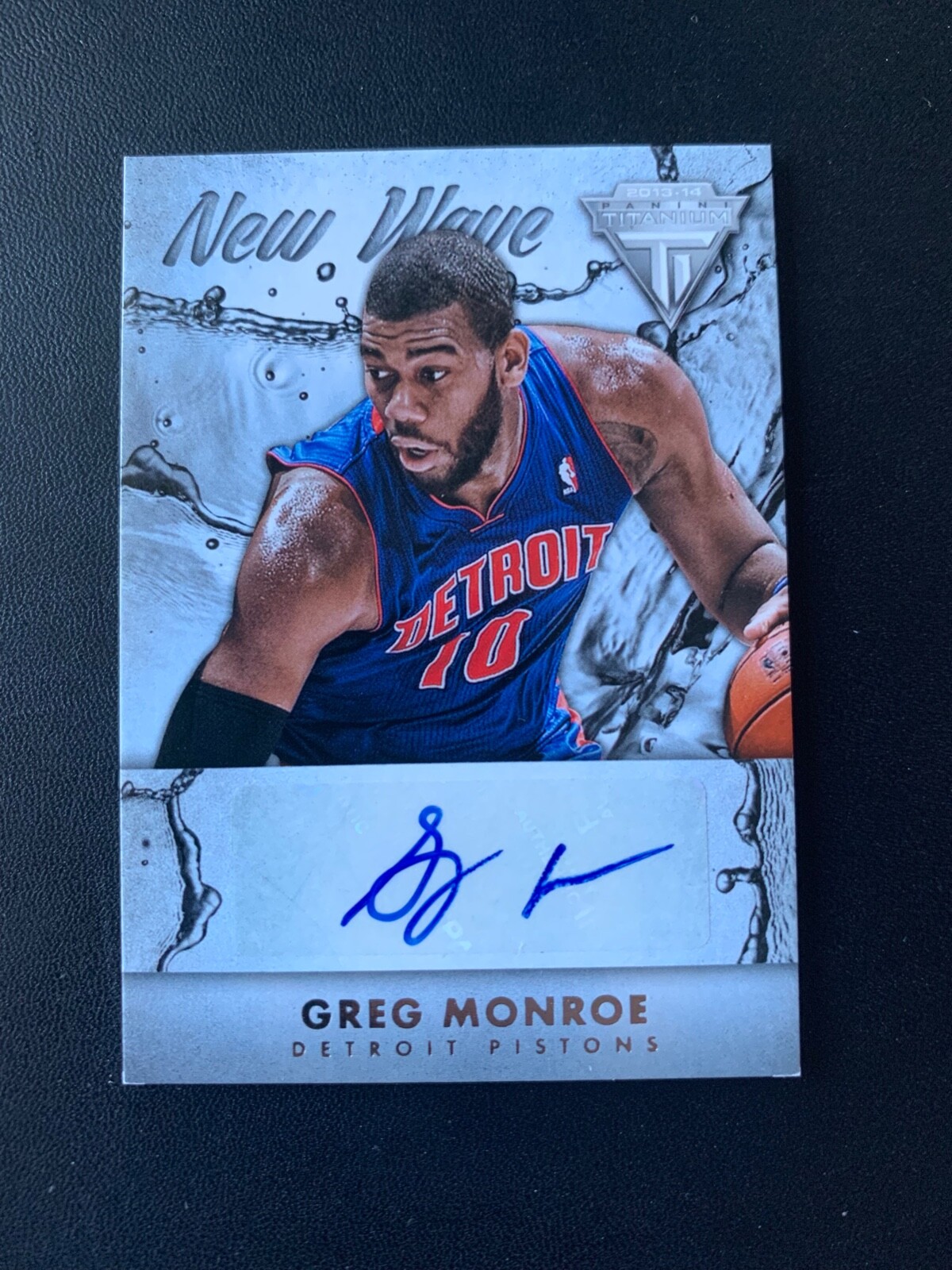 2013-14 Panini Titanium New Wave Signatures Greg Monroe #9 Auto | eBay