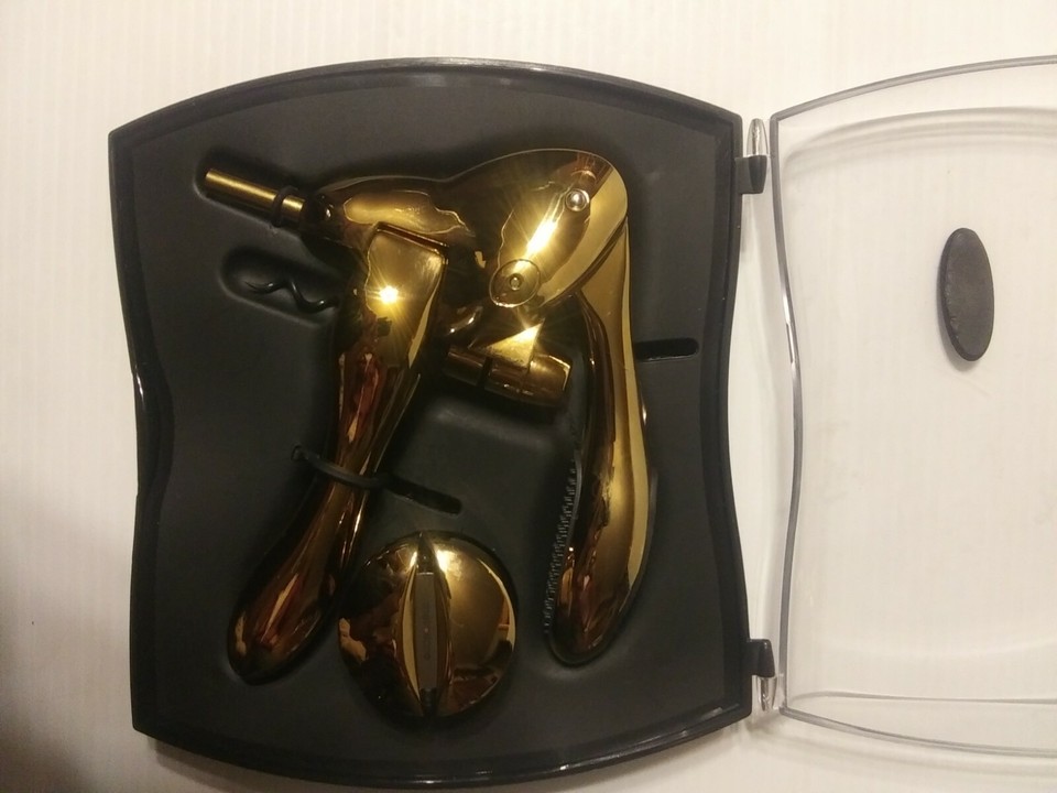 Metrokane Gold Rabbit Bloomingdale's Gold And Titanium Corkscrew ...