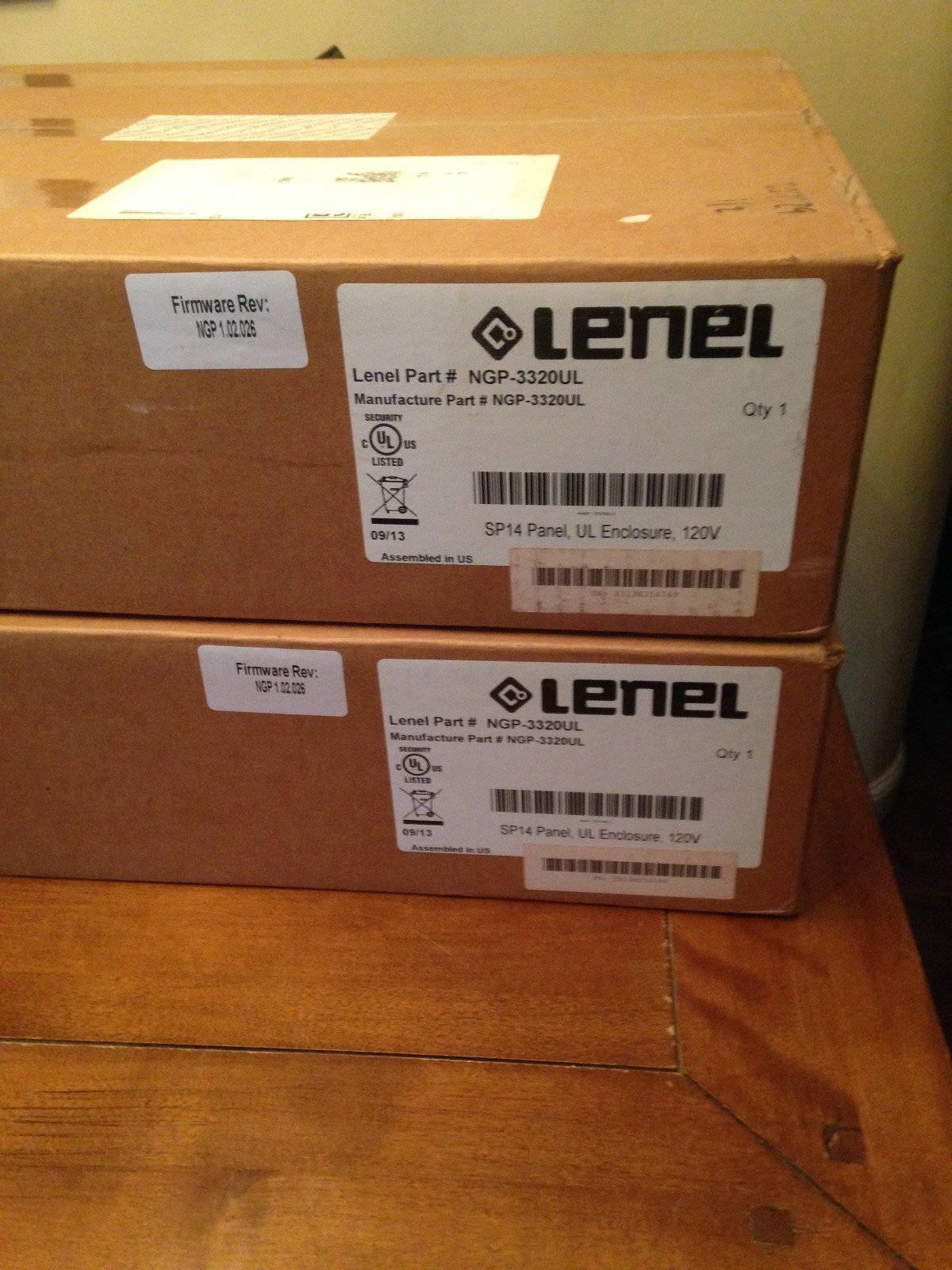 Lenel NGP-3320UL Extended Dual Door Controller, UL Enclosure and Power ...