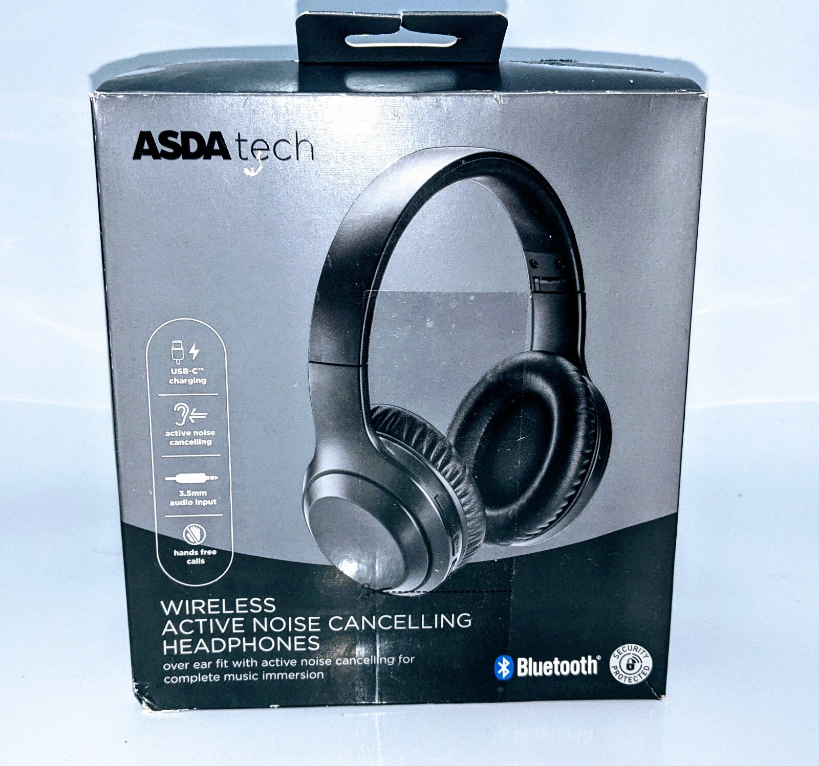ASDA Tech Bluetooth Active Noise Cancelling Headphones Wireless | eBay