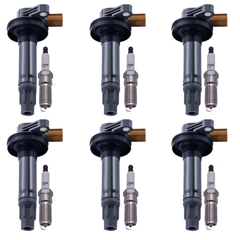 6X Ignition Coils + 6X iridium Spark Plugs For Ford F-150 Lincoln MKS ...