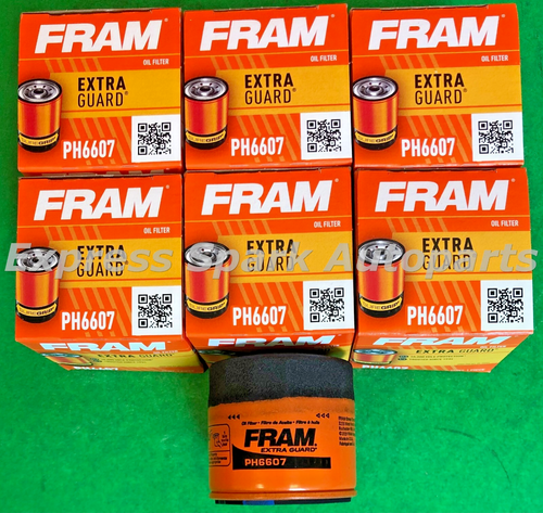 Case of 6 Engine Oil Filter-Extra Guard FRAM PH6607 For INFINITI, MAZDA ...