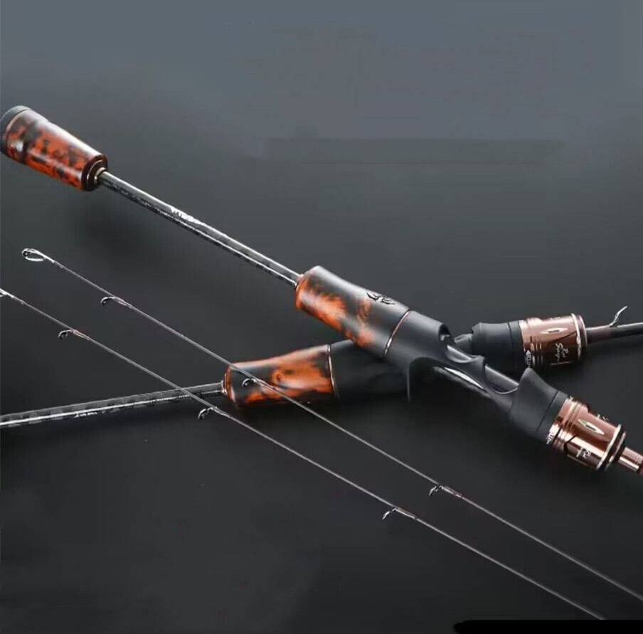 Lure Fishing Rod 1.38m 1.5m Carbon Fiber Casting Spinning Travel Pole 2 ...