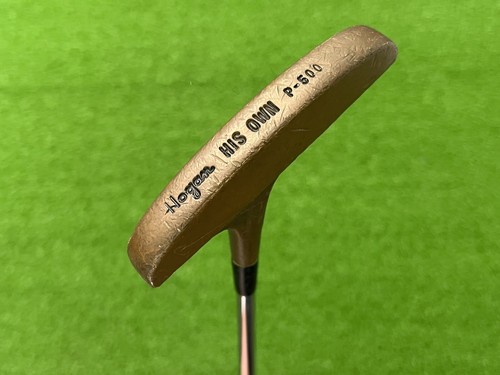 BEN HOGAN HIS OWN P-500 PUTTER Classic 2-Way Blade Apex Shaft Leather ...