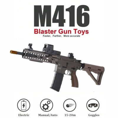 Electric M416 Assault Rifle Realistic Gel Blaster w/ Manual and Full ...