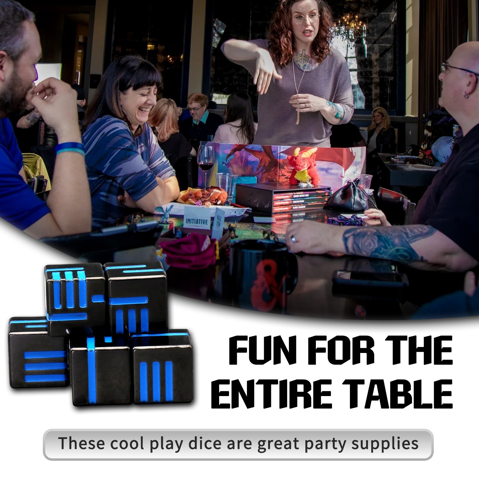 Custom Engraved Metal Dice Cubes in Compact Metal Tin Box Perfect for ...