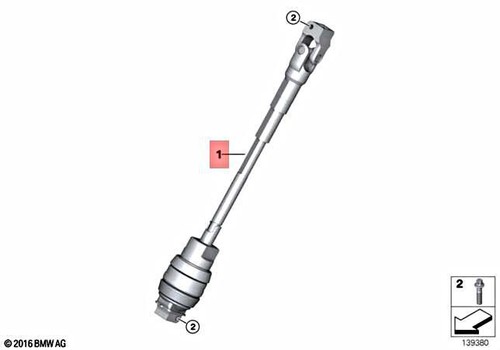 Genuine BMW X1 E84 E90 E91 E92 320xd 325xi 328xi Steering Shaft ...