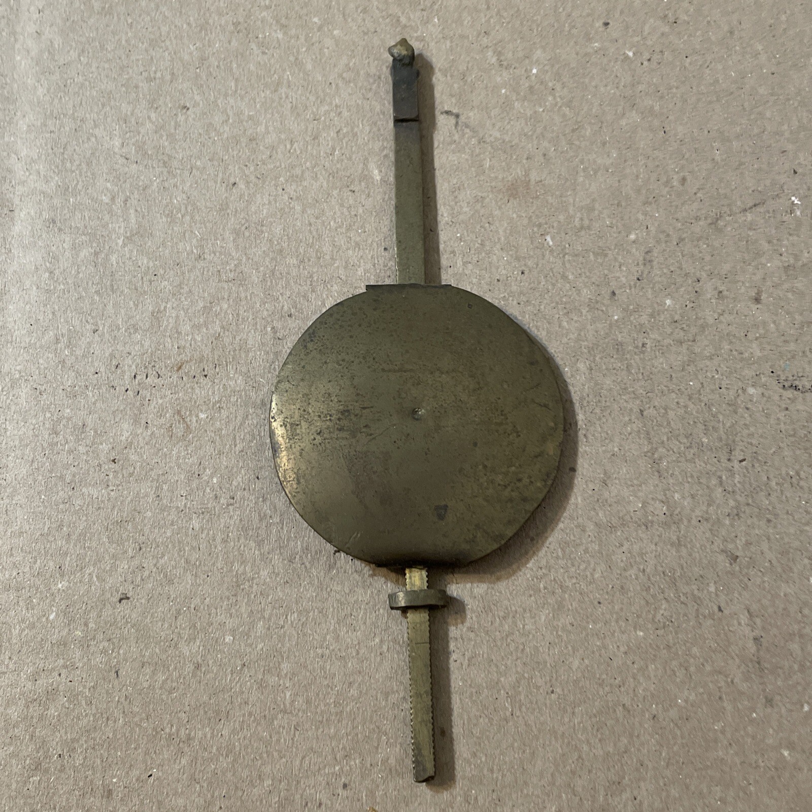 Antique Dutch Wall Clock Brass & Lead Pendulum Bob And Rod Parts | eBay