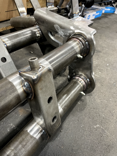 4 inch narrowed VW link king pin front end beam w/drop disc brakes wide ...