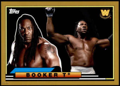 Booker T 2018 Topps Heritage 5x7 Gold Big Legends #BL-5 /10 | eBay