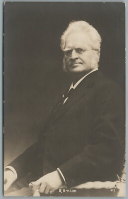 NORWEGIAN WRITER NOBLE PRIZE WINNER BJORNSON ANTIQUE REAL PHOTO ...