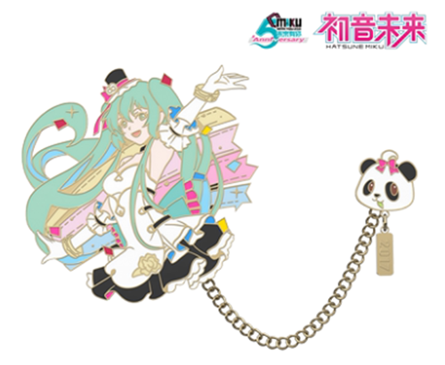 Anime Vocaloid HATSUNE MIKU Official Metal Badge Brooch Pin Bag ...