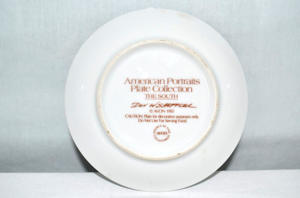 American Portraits Plate Collection THE SOUTH 1985 Avon Miniature Plate ...