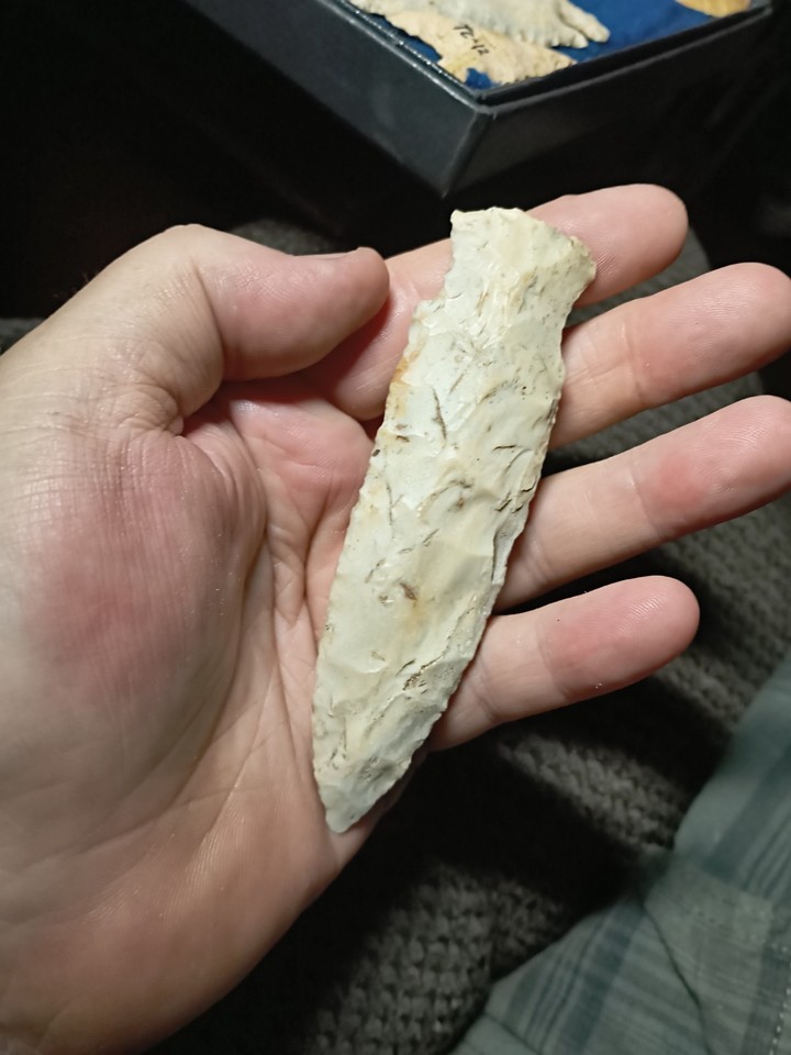 Authentic Missouri Burlington Chert Etley Point Indian Arrowhead ...