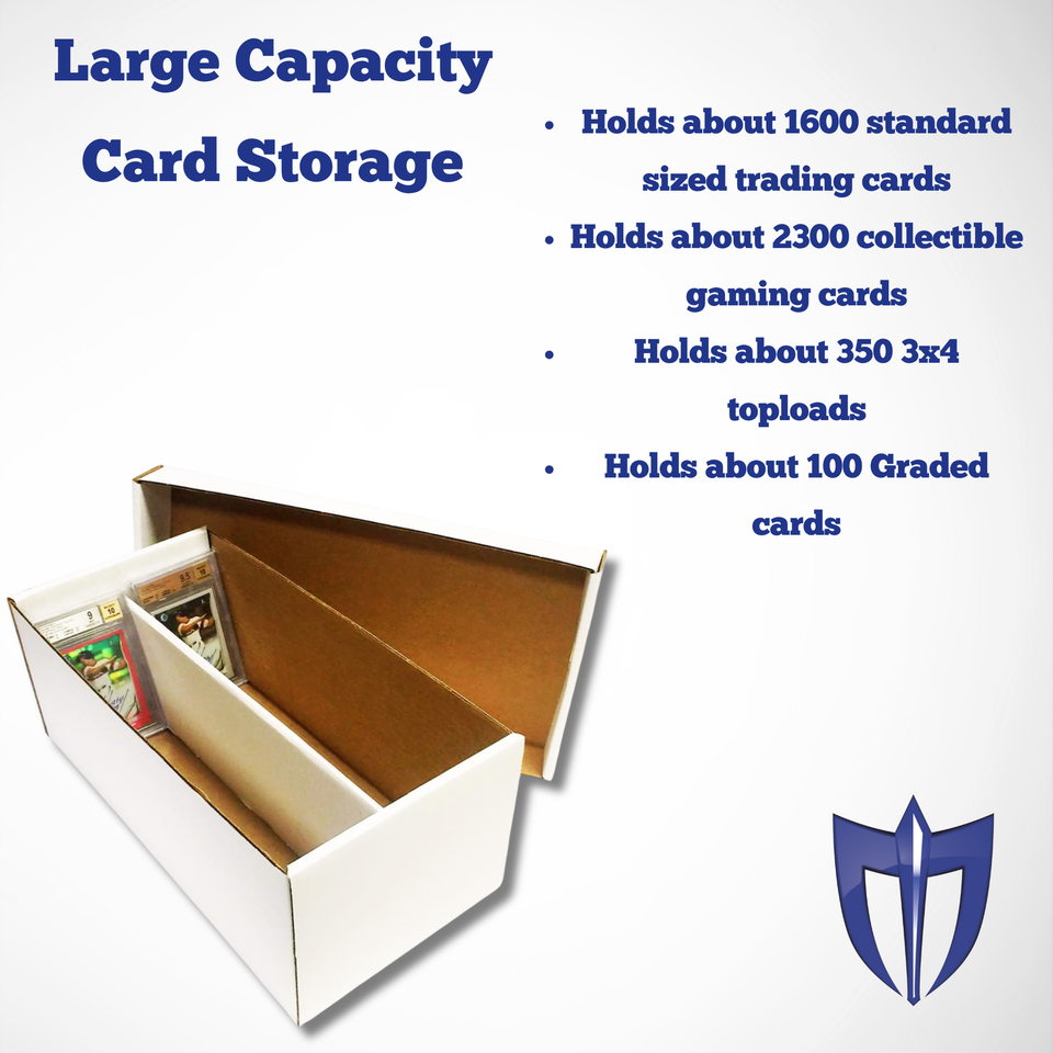 Max Pro Graded Trading Card 2-Row Shoe Storage Box Made in USA Holds ...
