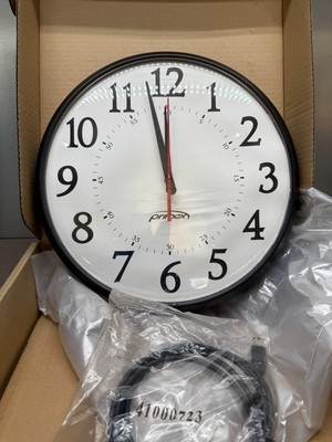 Primex 12" AC Wall Clock Y822AAT XR Radio M3.5 Assy XR-80P Fire Alarm ...