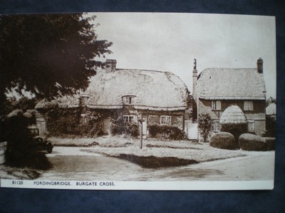 POSTCARD FORDINGBRIDGE BURGATE CROSS | eBay UK