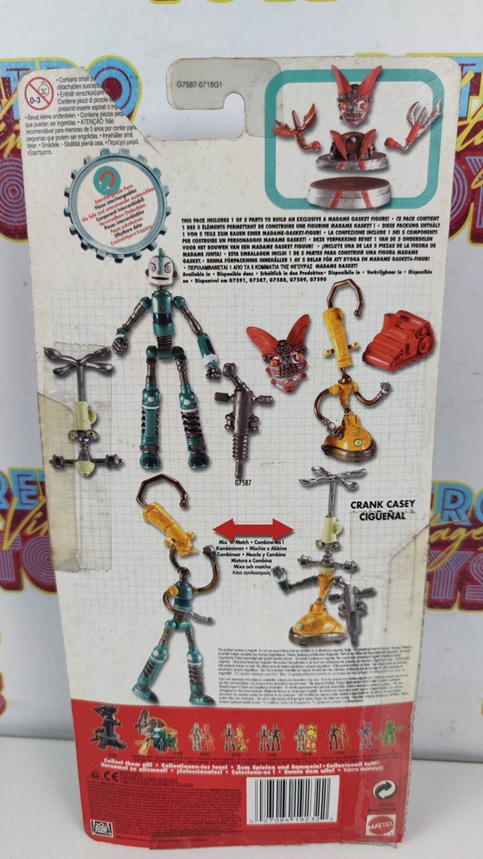 Robots Rodney Copperbottom Crank Casey Mattel 2005 Fox Action Figure ...