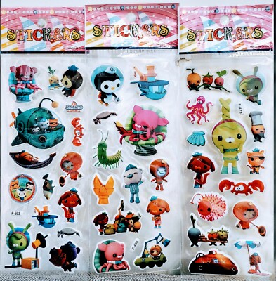 Octonauts Stickers Vinyl Loot Bag Birthday Party sticker 10 sheets | eBay
