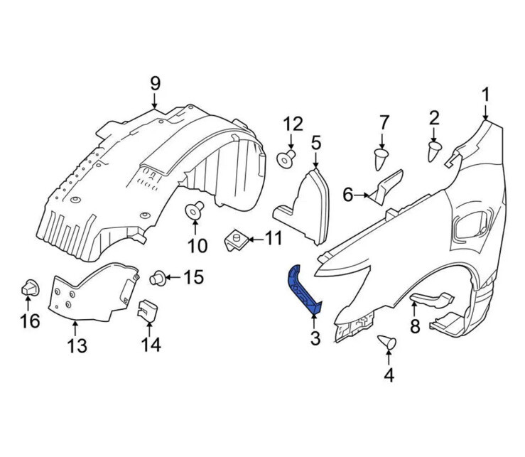 Genuine OEM Bumper Cover Bracket for Hyundai 865764Z000 for sale online ...