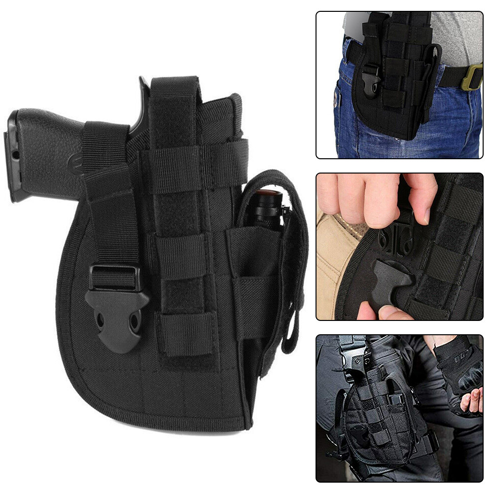 Military Army Tactical Pistol Gun Molle Belt Holster Right Handed ...