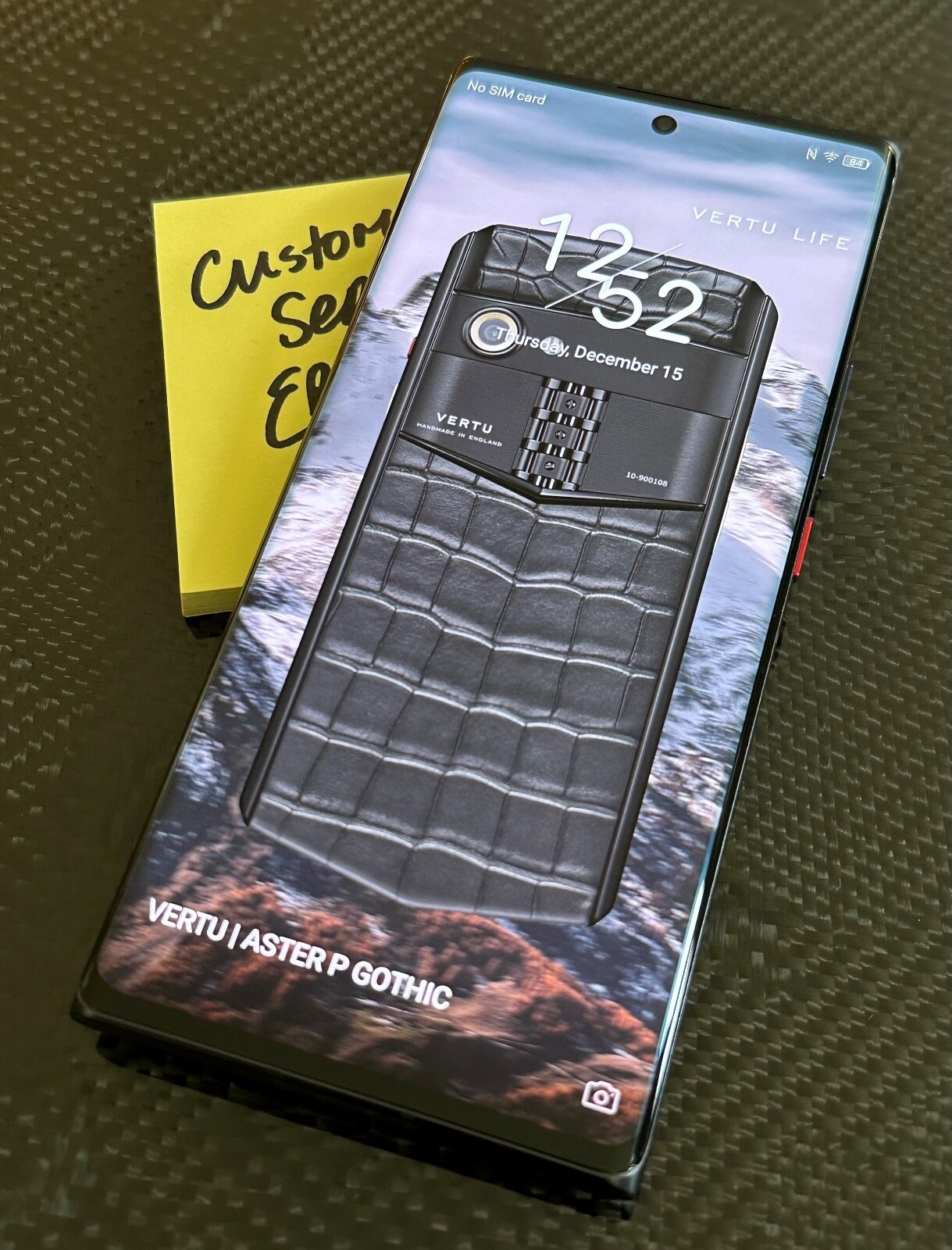 NEW META Vertu 2023 Model The Latest VERTU Luxury Phone Black Calf 6.67 ...