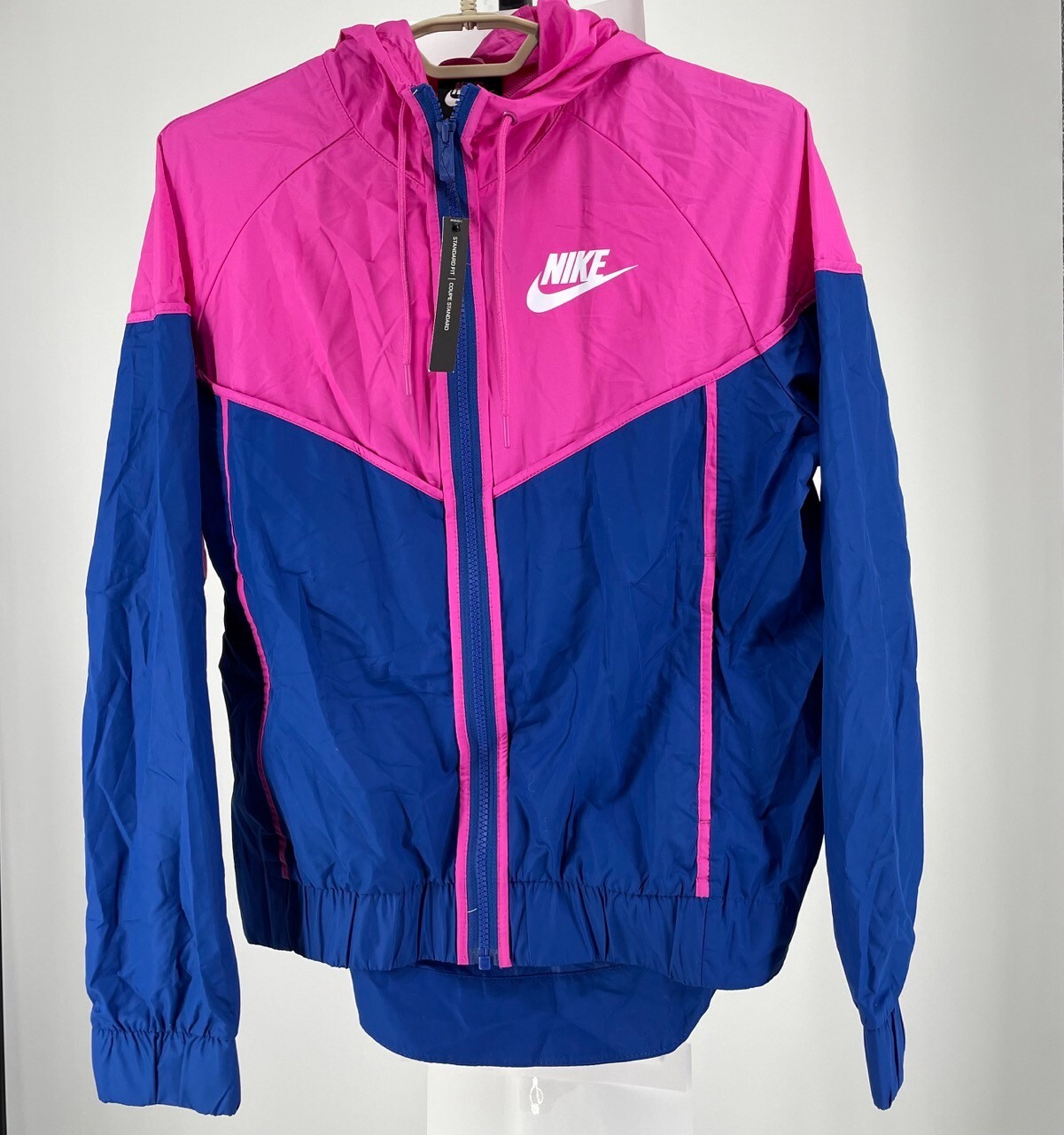 Nike Womens Jacket Windrunner Small 883495-438 Pink Windbreaker Full ...